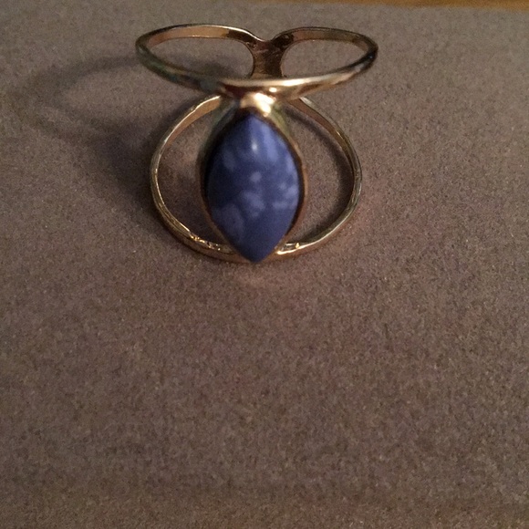 Jewelry | Unique Design Ring With Blue Stone | Poshmark